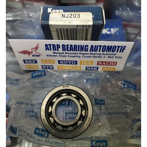 Jual CYLINDRICAL ROLLER BEARING NJ203 NJ 203 KOYO JAPAN 17X40X12 ...
