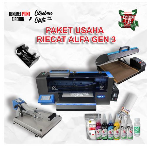 Jual Mesin Printer Riecat Alfa DTF Gen 3 + OVEN Roll to Roll + Mesin Press - Kab. Cirebon ...