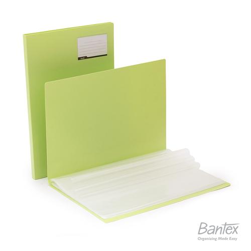 Jual Bantex Display Book Clear Holder Folio F4 Pastel Color Pistachio ...