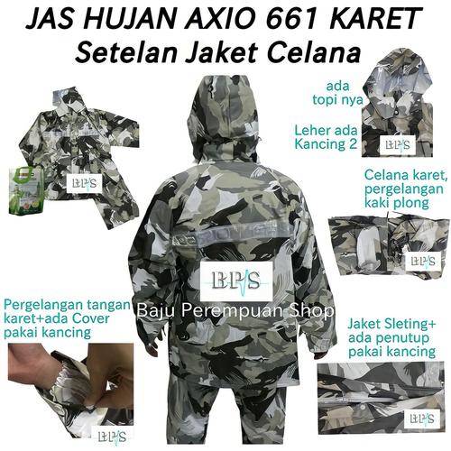 Jual Jas Hujan Axio 661 Army/Mantel Hujan Axio 661 Army/Axio 661 Camo ...