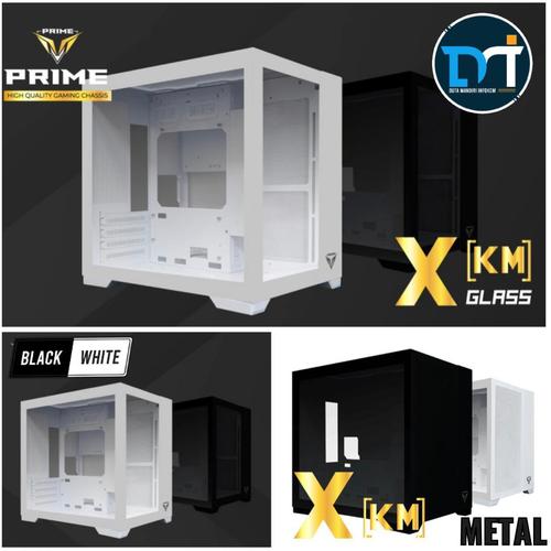 Promo PRIME X - [KM] - GLASS I METAL Premium m-ATX Gaming Case - White ...
