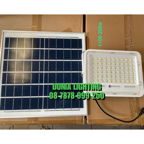 Jual LAMPU SOROT LED TENAGA SURYA 200WATT FLOOD LIGHT SOOAR 200W 200 ...
