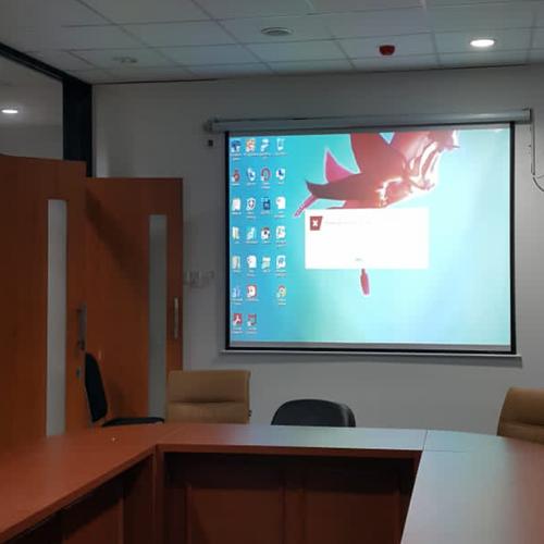 Jual paket proyektor kantor lcd projector 4000lumens layar manual ...