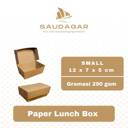 Jual Paper lunch box small / kotak makan kertas small laminasi - Small ...