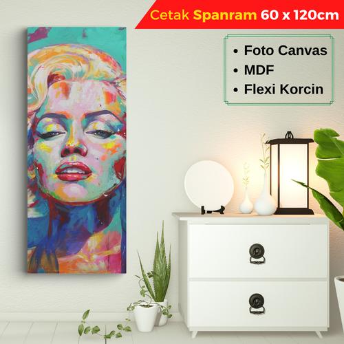 Jual Cetak Foto / Hiasan Dinding / Cetak Spanram Frame Kayu 60x120cm ...