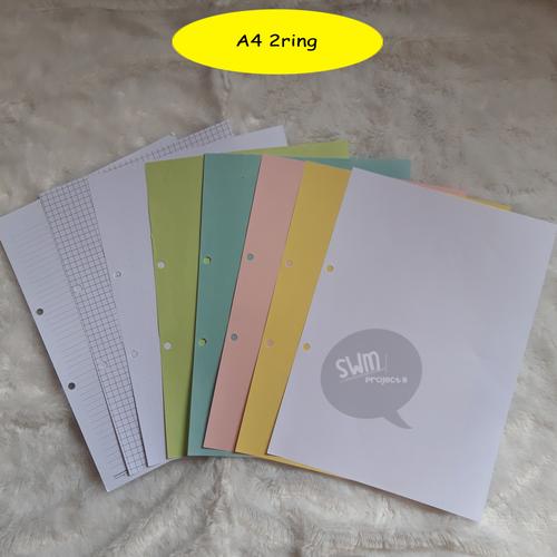 Jual A4 2ring - refill loose leaf isi binder filler kertas file polos ...