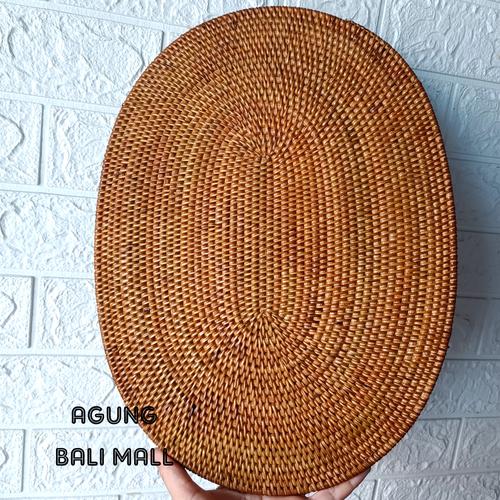 Jual Placemat rotan oval / alas piring unik / tatakan piring rotan ...