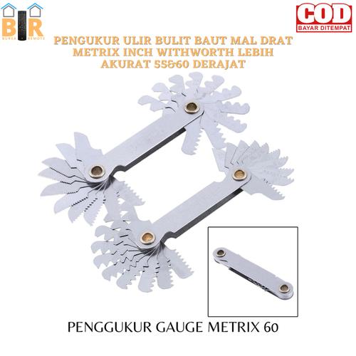 Jual Pengukur ULIR BULIT BAUT MAL DRAT METRIX INCH WITHWORTH LEBIH ...