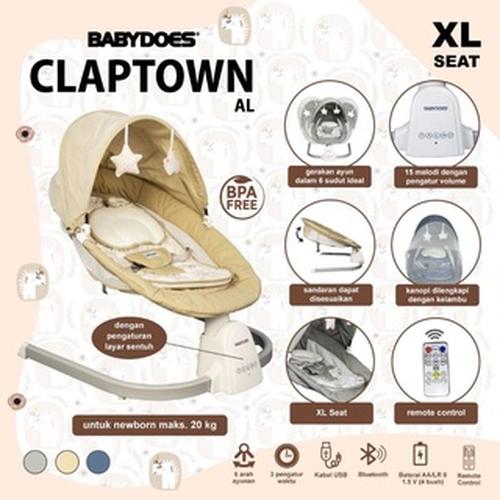 Jual Babydoes Claptown Swing / Ayunan Bayi Bouncer Ekektrik - AL Beige - Jakarta Pusat - Tembem ...