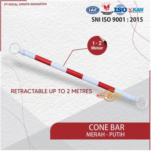 Jual Cone Bar / Cone Pole / Pembatas Kerucut 1 - 2 Meter Merah Putih ...