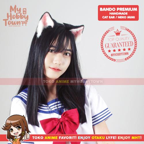 Jual Bando Kuping Kucing Anjing Neko Mimi Fox Dog Hairband Premium ...