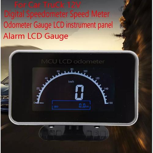 Jual Car Truck 12V/24V 2 IN 1 Functions Digital Speedometer Speed Meter ...