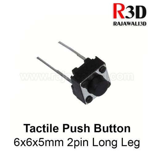 Jual Tactile Push Button Long Pin Switch Momentary 6x6x5mm DIP 2 pin ...
