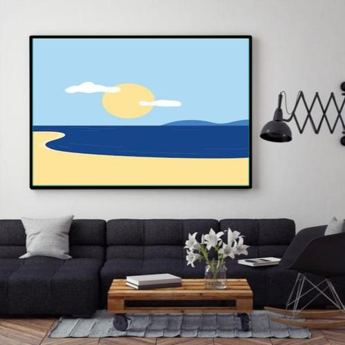 Jual lukisan modern art lukisan kanvas hiasan ruangan dekorasi dinding ...