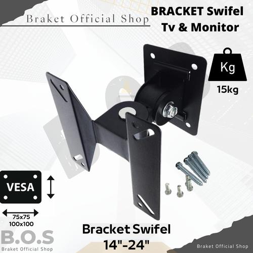 Jual Braket Dinding TV Putar Berdiri untuk 14 ~ 27 Inci LCD LED Flat ...