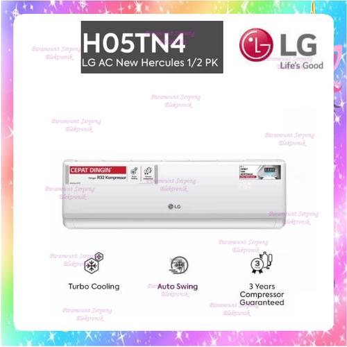 Jual LG H05TN4 AC NEW HERCULES 0.5PK dengan Kapasitas Pendinginan 5,000 ...