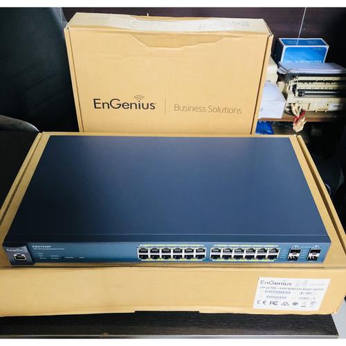 Jual EnGenius EWS7928P / 24-Port Managed Gigabit 370W PoE + 4 SFP ...