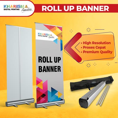 Jual CETAK ROLL UP BANNER PRINT STANDING ROLL BANNER CUSTOM TERCEPAT ...
