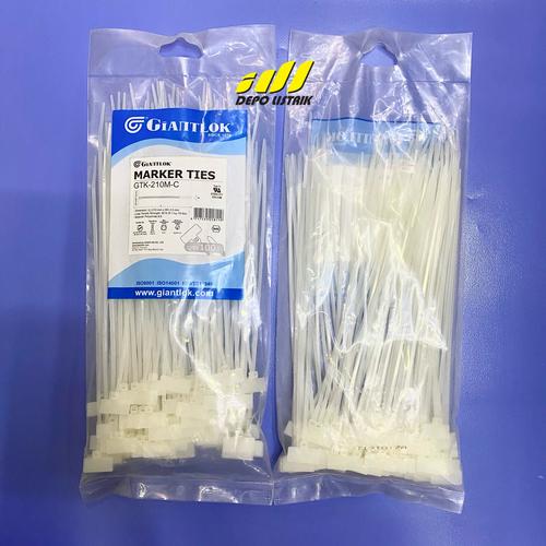 Jual Kabel Ties Label 20cm Giantlok GTK 210M-C / Cable Ties 210X2.5mm ...