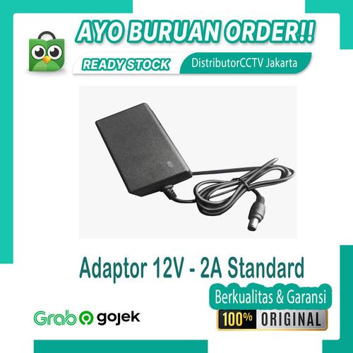 Jual Adaptor 12V-2A for CCTV - DVR - Hitam - Garansi 3 bulan - Jakarta ...