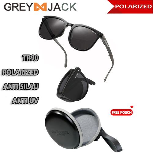 Promo Grey Jack Kacamata Lipat Sunglasses Polarized Anti Silau Tr90 New
