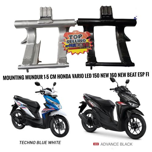 Jual mounting vario 160 new vario 150 vario 125 mundur 5 cm custom ...