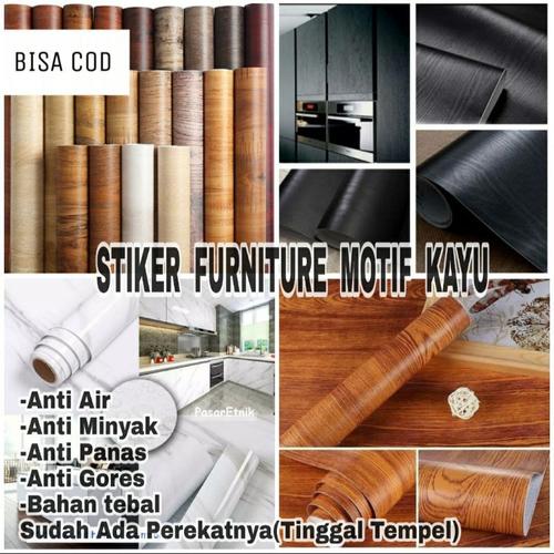 Jual hpl stiker decosheet PVC pelapis meja furniture HPL kayu triplek ...