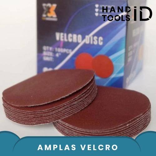 Jual AMPLAS / AMPLAS TEMPEL / AMPLAS BULAT VELCRO 4 INCH 60 80 100 120 ...