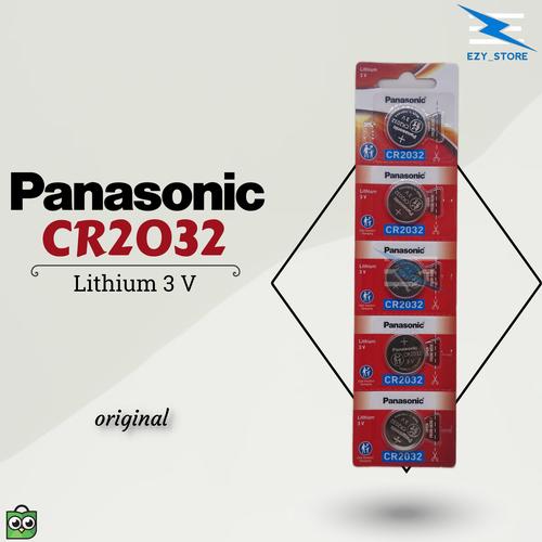Jual BATERAI PANASONIC CR2032 ORIGINAL LITHIUM 3 V BATRAI CR 2032 - 1 LEMBAR - Jakarta Barat ...