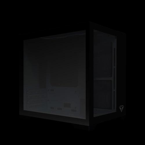 Promo Prime Gaming Case X [KM] Glass - White - Black - Hitam Cicil 0% ...