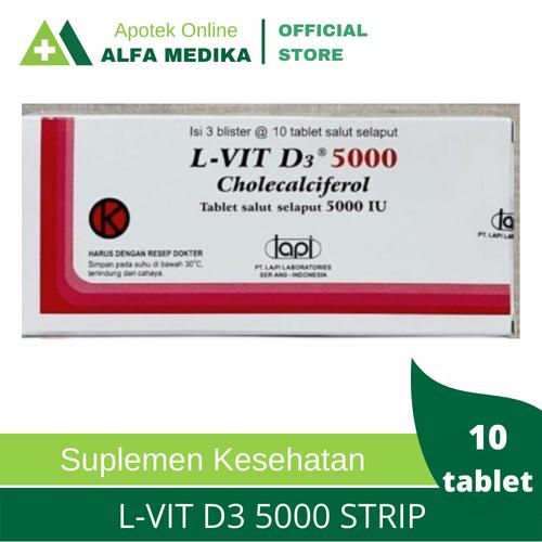 Jual L-VIT D3 5000 STRIP 10 tablet - Jakarta Utara - Alfa Medik | Tokopedia