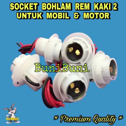Jual Socket Fiting Rumah Bohlam Lampu REM STOP KAKI 2 Mobil Motor ...