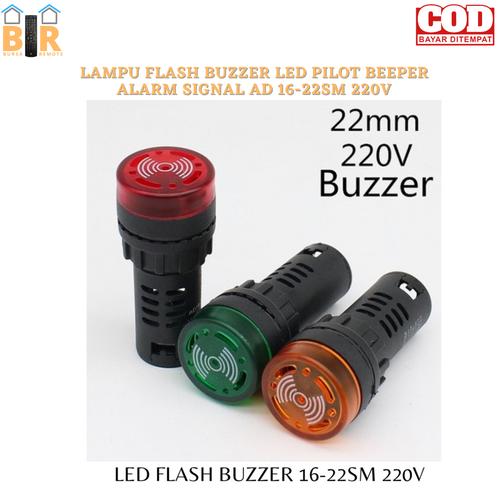 Jual Pilot Lamp LED Volt + Ampere Meter Alarm Signal AD 16-22SM 220V ...