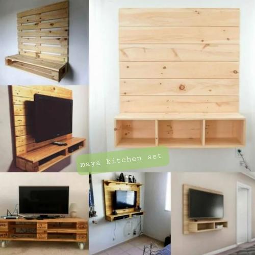 Jual backdrop tv minimalis Gantung kayu jati belanda - Kota Depok ...