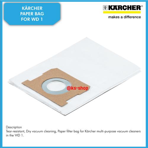 Jual Karcher Paper Bag for WD 1 | @ 1 pcs / Pack Vacuum Cleaner Filter ...