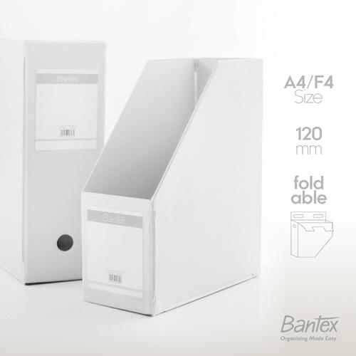 Jual Bantex Box File / Magazine File A4 F4 Folio 120 mm White - Folio ...
