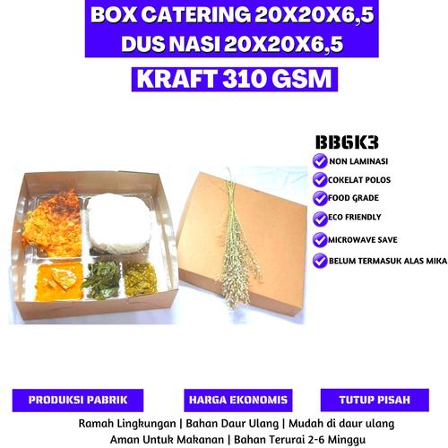 Jual Box Makanan Box Catering Dimsum Snack B06K3 No Laminated 20X20X6.5 ...