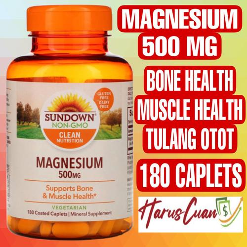 Jual Sundown USA America Magnesium 500 mg 180 Caplets Bone Muscle ...