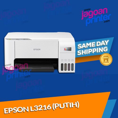 Jual EPSON EcoTank L3216 A4 Printer Putih ( L3210 ) - Jakarta Utara - Jagoan Printer | Tokopedia