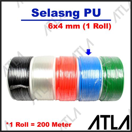 Jual Selang 6 mm Biru Pressure Mist PU Polyurethane 4 x 6 Green House ...