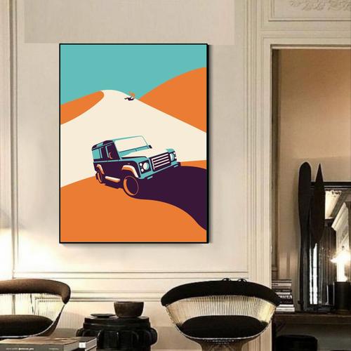 Jual lukisan modern art abstrak minimalis lukisan mobil hiasan dinding ...