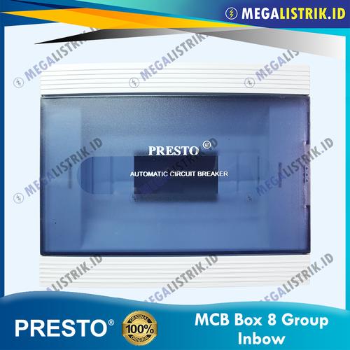 Jual Heles Presto Fuse Box MCB 8 Group Inbow / Rumah MCB Isi 8 Grup IB ...