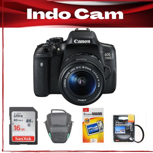 Jual CAMERA CANON EOS 750D KIT 18-55MM / CANON 750D KIT 18-55MM - PAKET ...