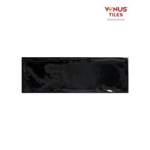 Jual Subway Tile Merk Venus Takko Black Wave Glossy 30x10cm - Kota ...