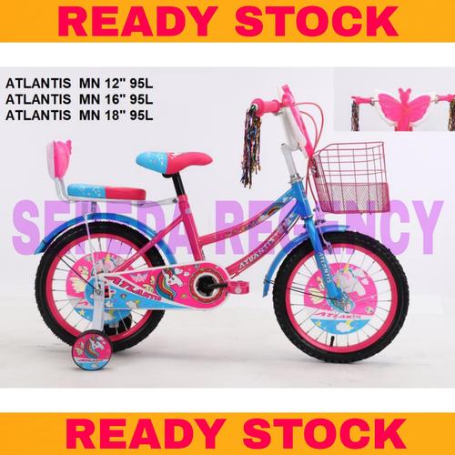 Jual Sepeda Anak Perempuan MINI ATLANTIS 95L Ukuran 12 16 18 Inch ...