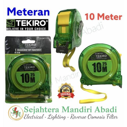 Jual Meteran 10 Meter Tekiro Measurement Tape Transparent - Kota ...