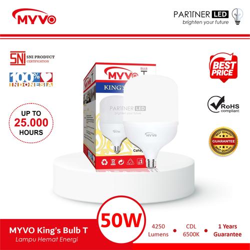 Jual LAMPU BOHLAM/BOLAM MYVO KINGS BULB T 50 WATT LED HEMAT ENERGI 50W 40W - 40 WATT - Kab ...