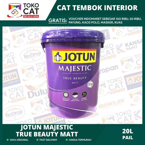 Jual CAT TEMBOK INTERIOR JOTUN MAJESTIC TRUE BEAUTY MATT PUTIH / CHI ...