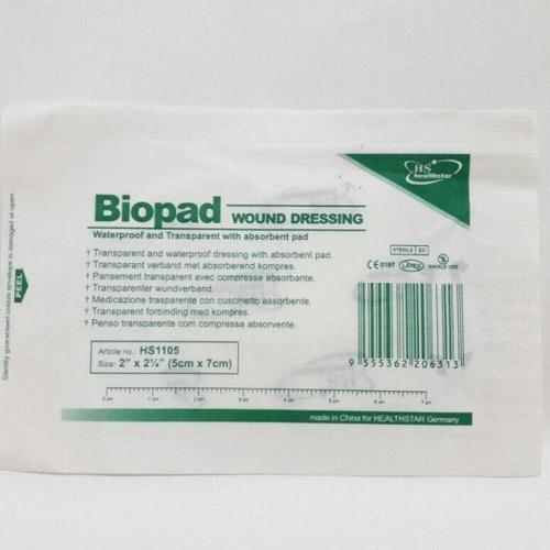 Jual Biopad Wound Dressing 5cm x 7cm / Plester Luka Tahan Air 5cm x 7cm ...