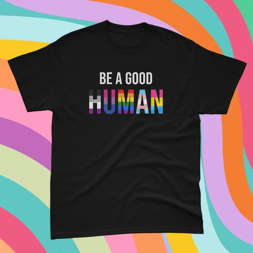 Jual Good Humans Be A Good Human Custom Flag Inclusive T-shirt Hoodie ...